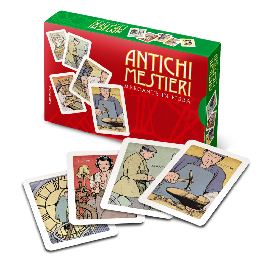 Carte da gioco mercante in fiera - Antichi Mestieri - Piceni Art For Job SCC
